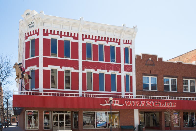 Wrangleren Store Cheyenne Wyoming Redaktionell Foto - Bild av efter ...