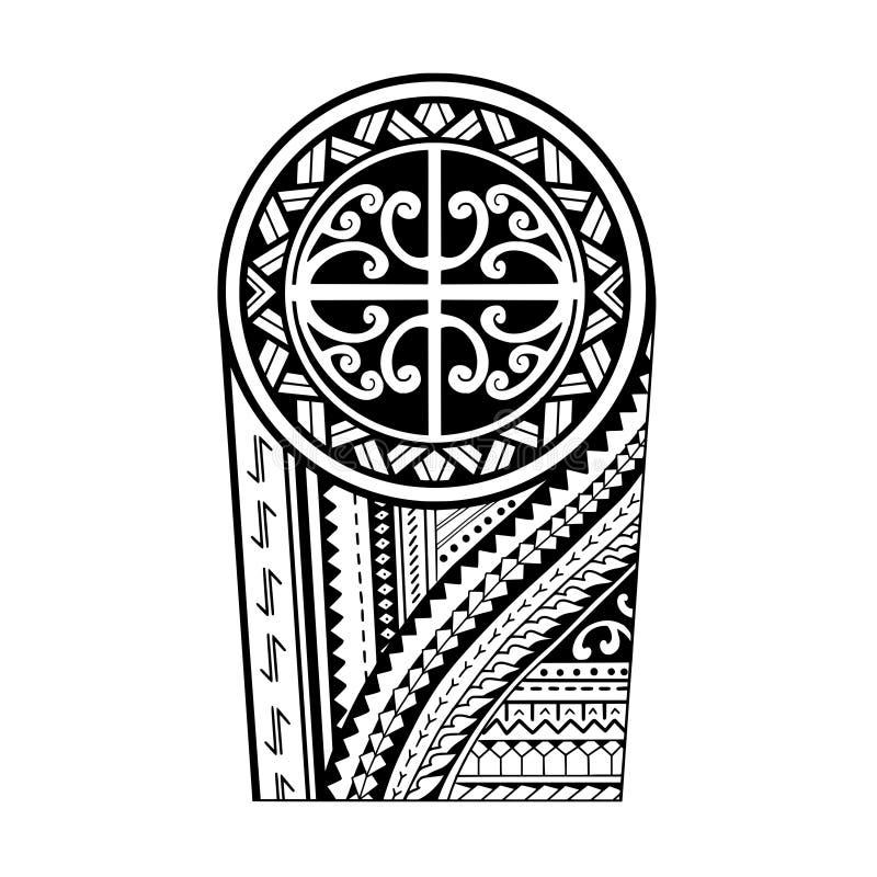 Wrap Around Arm Polynesian Tattoo Design. Editorial Stock Image ...