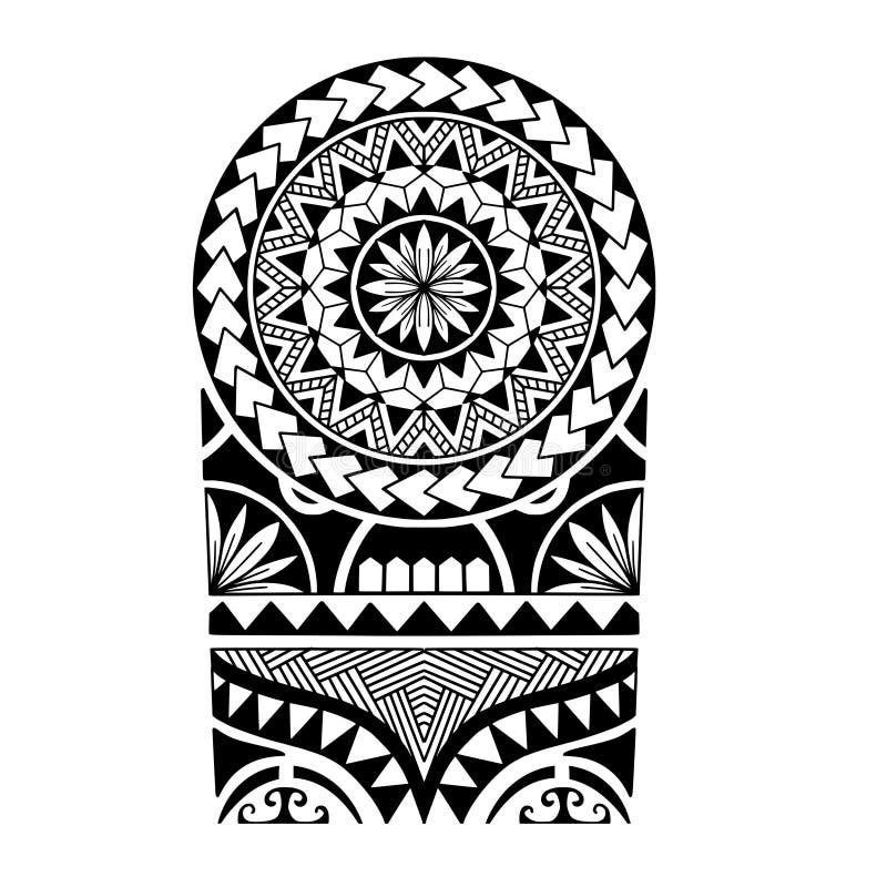 Wrap Around Arm Polynesian Tattoo Design. Pattern Aboriginal Samoan ...