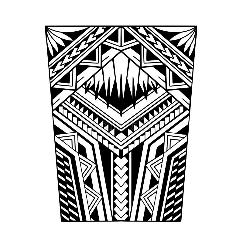 Wrap Around Arm Polynesian Tattoo Design. Pattern Aboriginal Samoan ...
