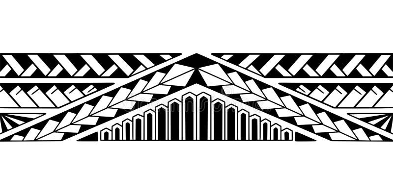 Wrap Around Arm Polynesian Tattoo Design. Pattern Aboriginal Samoan ...