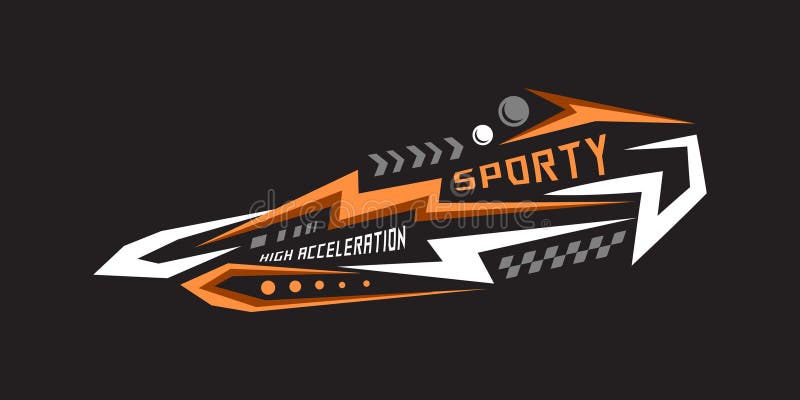 Wrap Decal Sticker Racing Sport Vehicle Template Vector Stock Vector ...