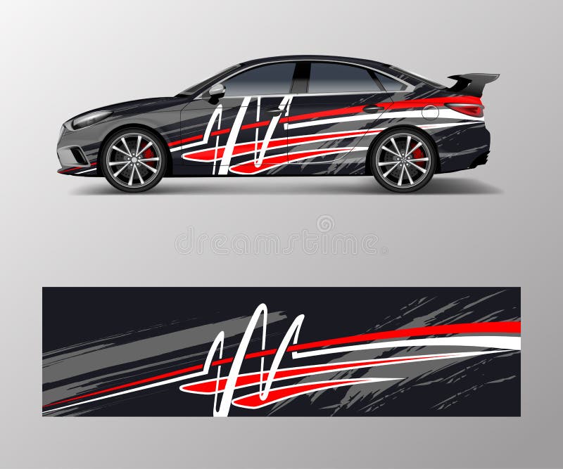 Wrap Design for Custom Sport Car. Sport Racing Car Wrap Decal and ...
