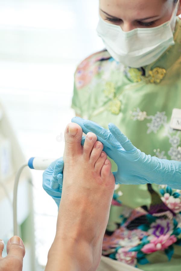 Peeling Feet Pedicure Procedure Stock Photo - Image of skin, body: 19662576