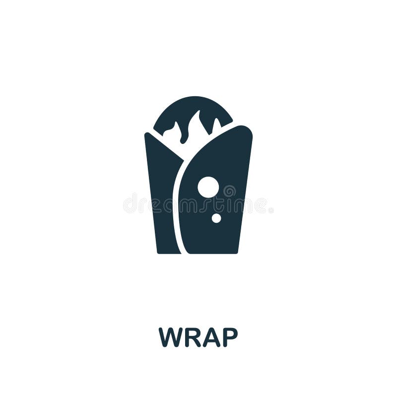 Wrap Icon. Monochrome Simple Element from Packaging Collection ...