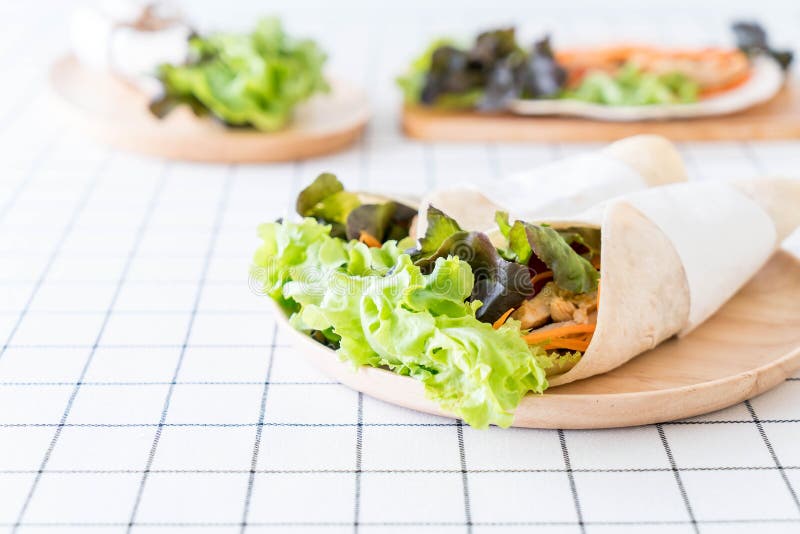 Wrap salad roll stock photo. Image of appetizer, healthy - 94964502