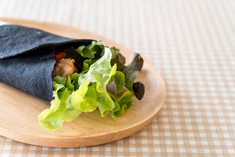 Wrap salad roll stock image. Image of snack, appetizer - 95247749