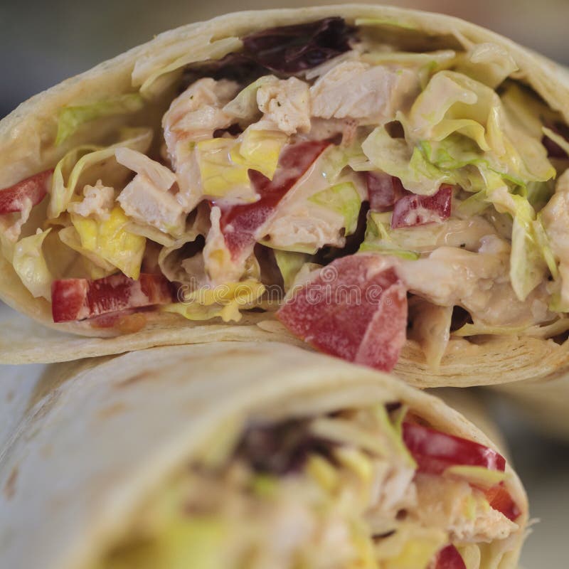 Wrap Sandwich - square stock photo. Image of paprika - 55962924