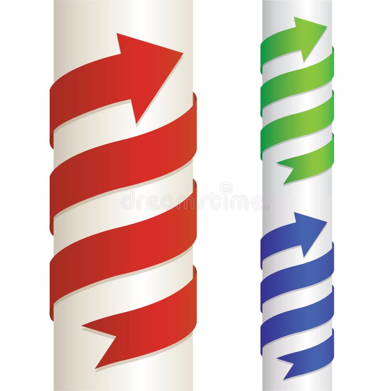 Wrapped arrow stock illustration. Illustration of symbolic - 23739324