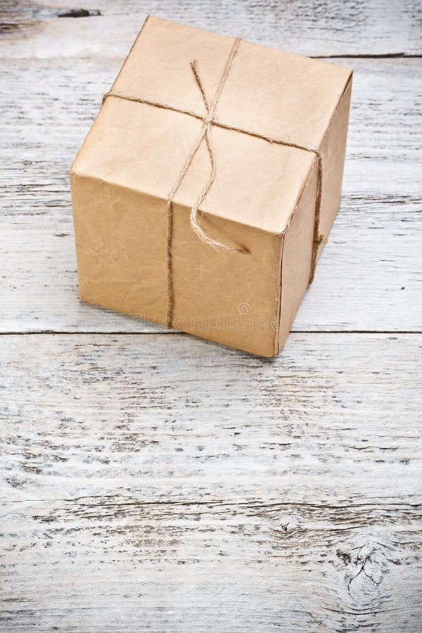 Wrapped packaged box stock image. Image of space, wrapped - 27070073
