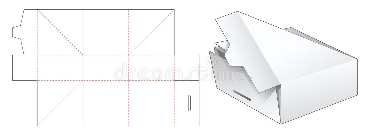 Triangle Die Cut Template Layout Stock Illustrations – 328 Triangle Die ...