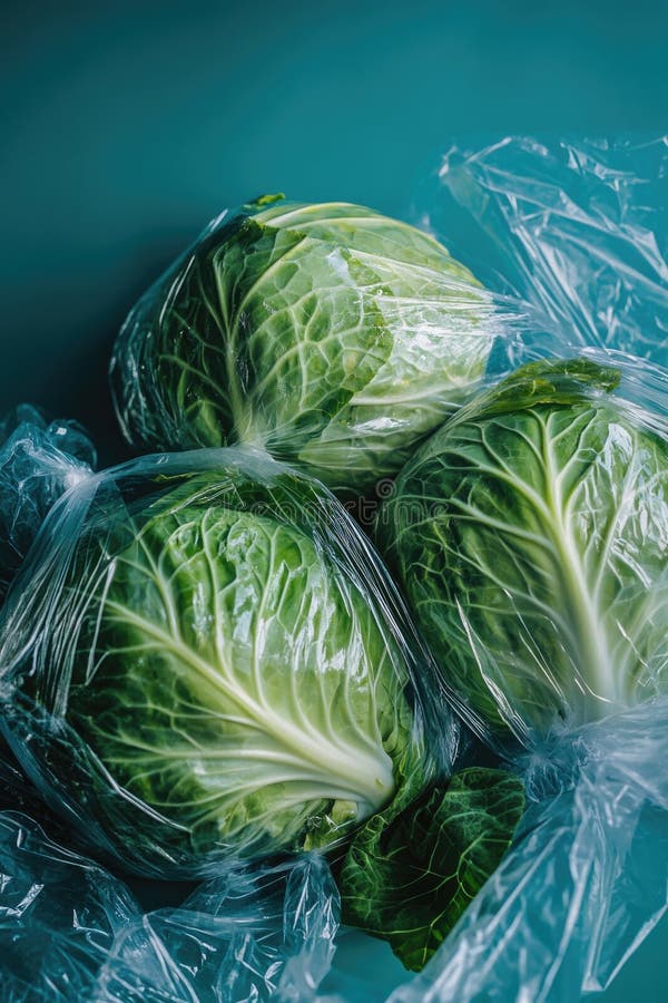 Wrapped cabbage stock image. Image of storage, kitchen - 381892041