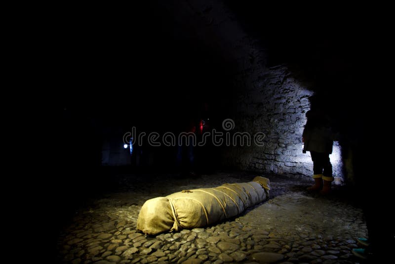 Wrapped Dead Cadaver stock photo. Image of equipment - 36481066