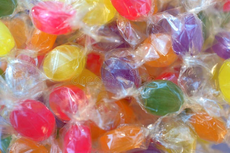 Wrapped Candies stock photo. Image of purple, orange - 51801988