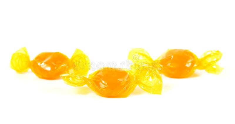 Wrapped Candies stock photo. Image of white, lemon, candy - 71725620