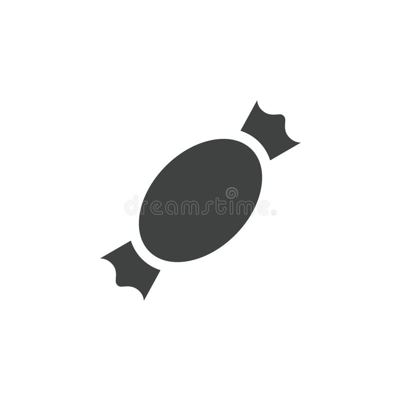 Wrapped Candy Icon Simple Vector Symbol Stock Vector - Illustration of ...