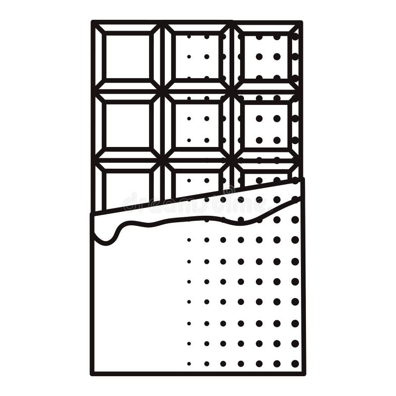 Wrapped Chocolate Bar with Dotted Pattern Detail. Vector Stock Vector ...