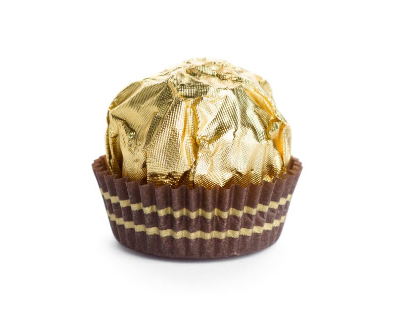 Wrapped Chocolate Candy in Glass Stock Image - Image of candy, wrapped ...