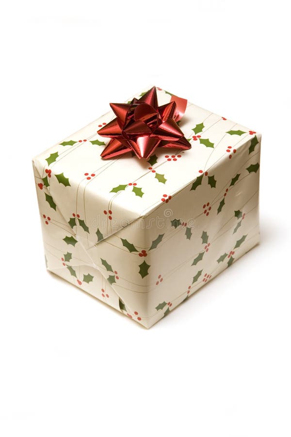 Wrapped Christmas present stock photo. Image of christmas - 3720284
