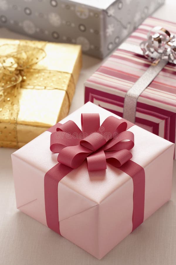 Wrapped Christmas presents stock photo. Image of series - 30844396