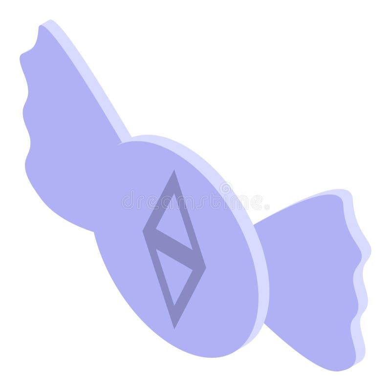 Wrapped Cryptocurrency Candy Flying Showing Synthetic Token Symbol ...