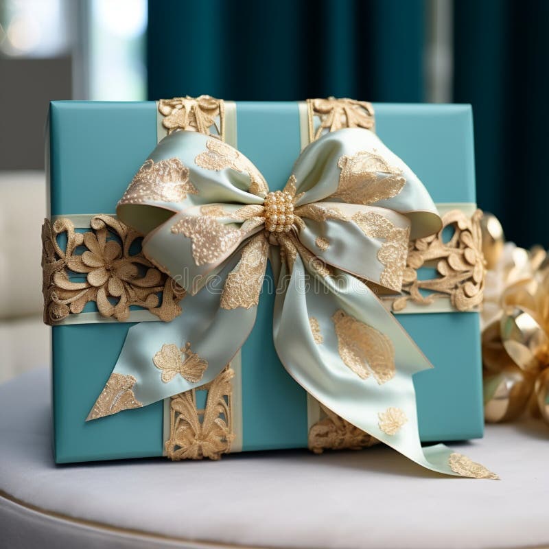 Wrapped Elegance: a Masterclass in Gift Presentation Stock Image ...