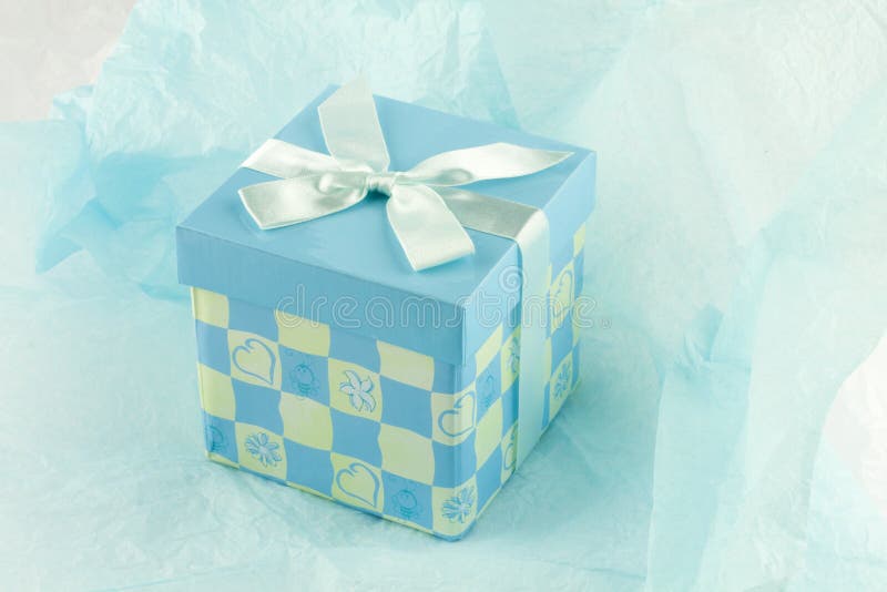 Wrapped gift box present stock photo. Image of crinklepaper - 17400248