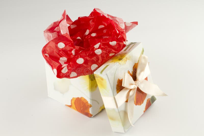 Wrapped gift box present stock image. Image of wrapped - 17457319