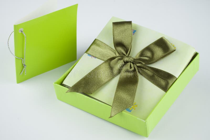 Wrapped gift box present stock image. Image of gift, wrapping - 17590921