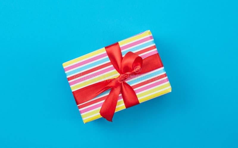 Wrapped gift box stock image. Image of decor, abstract - 213493533