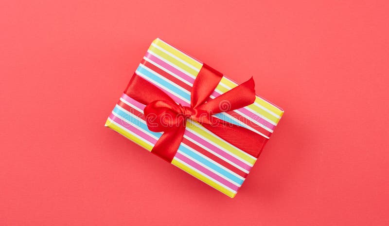 Wrapped gift box stock image. Image of decor, abstract - 213493533