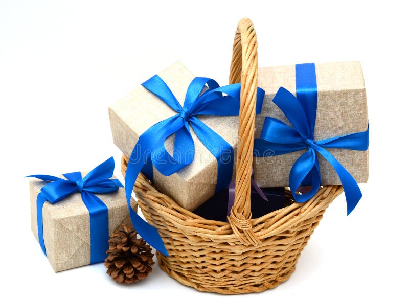 Wrapped Gift Boxes in Different Colors Box. Stock Image - Image of ...