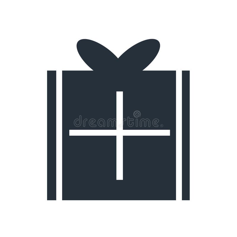 Wrapped Gift Icon Vector Sign and Symbol Isolated on White Background ...