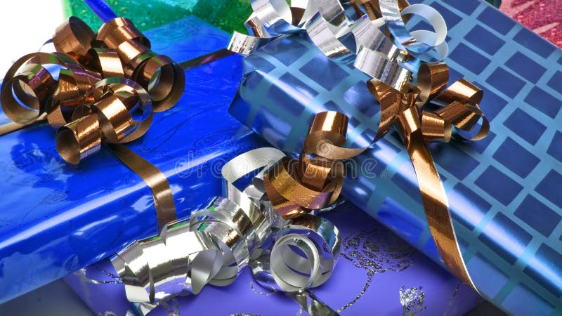 Wrapped gifts stock image. Image of decorations, give - 3561219