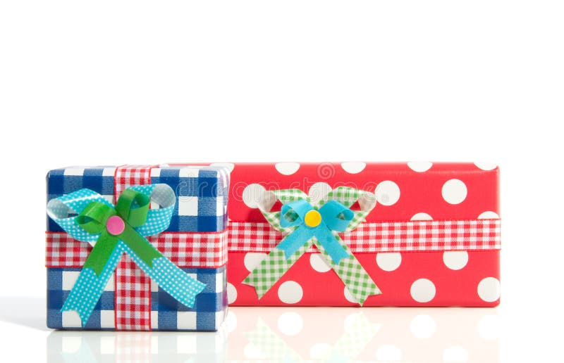 Wrapped Gifts isolated stock image. Image of thanks, chrismas - 11917149