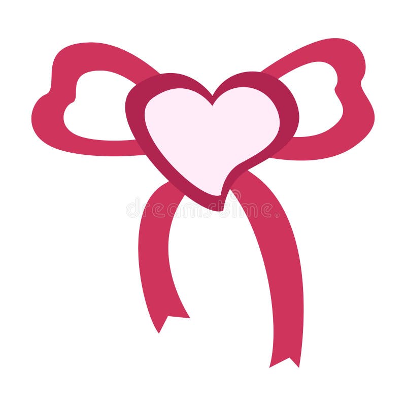 Wrapped heart shape stock vector. Illustration of greeting - 110888591