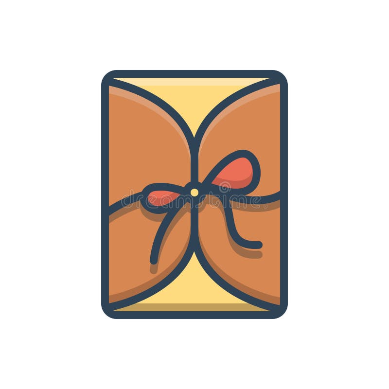 Color Illustration Icon for Wrapped, Up and Wrap Stock Illustration ...