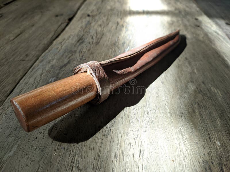 The wrapped knife was safe stock image. Image of finger - 218999905
