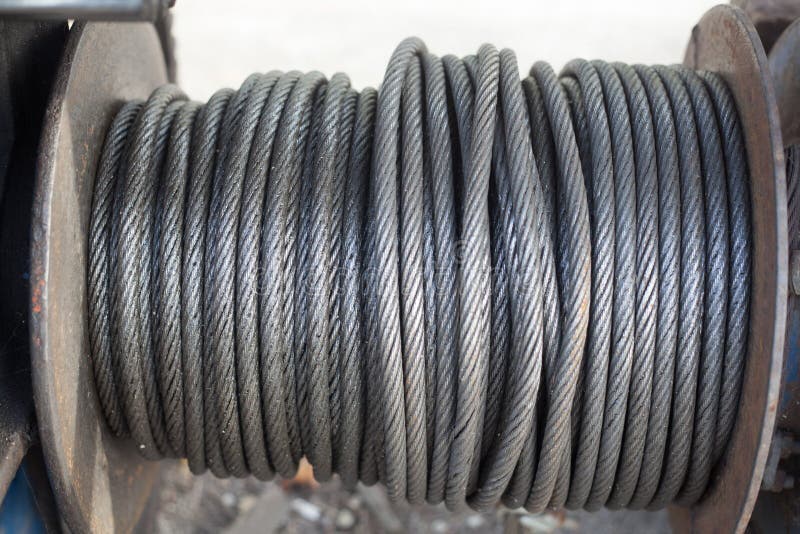 Wrapped metal rope stock photo. Image of equipment, industry - 47927402