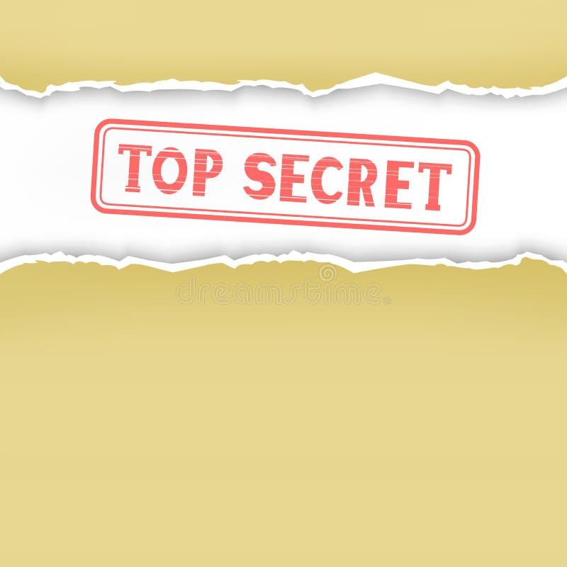 Secret file stock vector. Illustration of forbidden, blank - 37783373