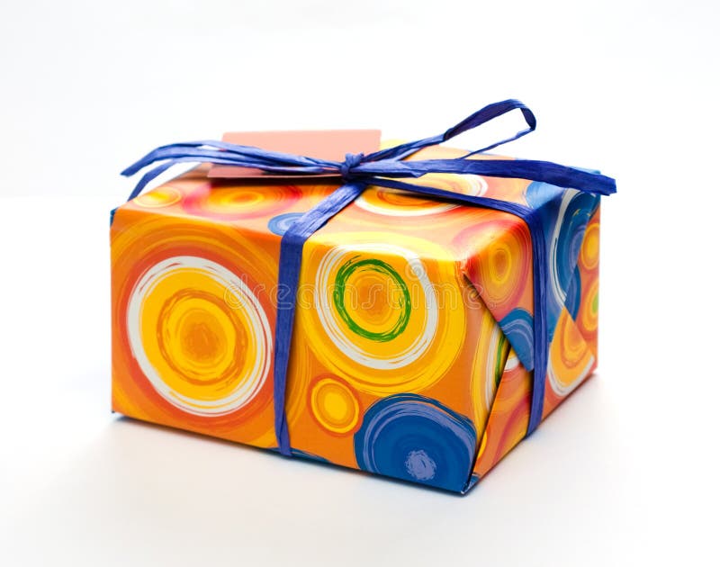 Wrapped present stock photo. Image of ornate, pattern - 22470222