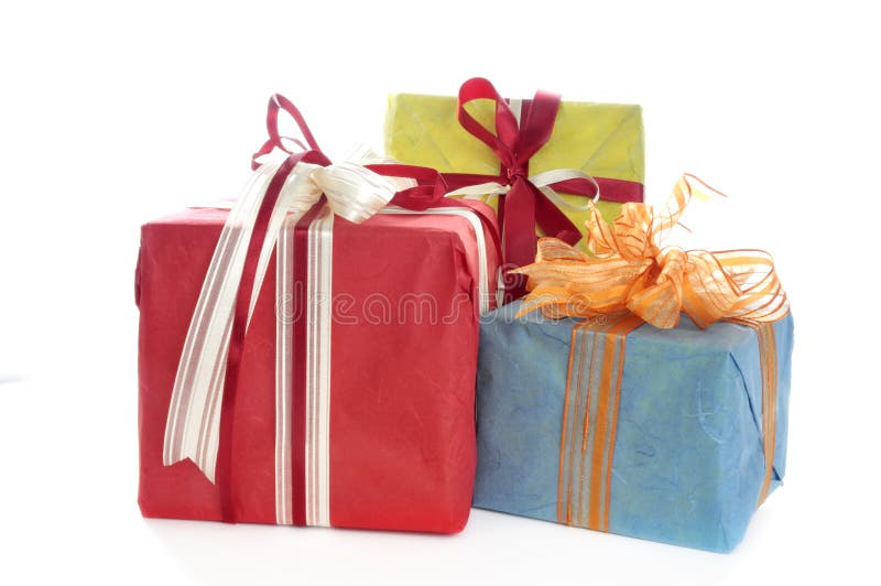 Wrapped presents stock photo. Image of closeup, coloured - 10776830