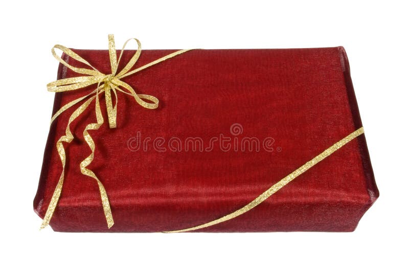 Wrapped red gift box stock photo. Image of dark, holiday - 11865018