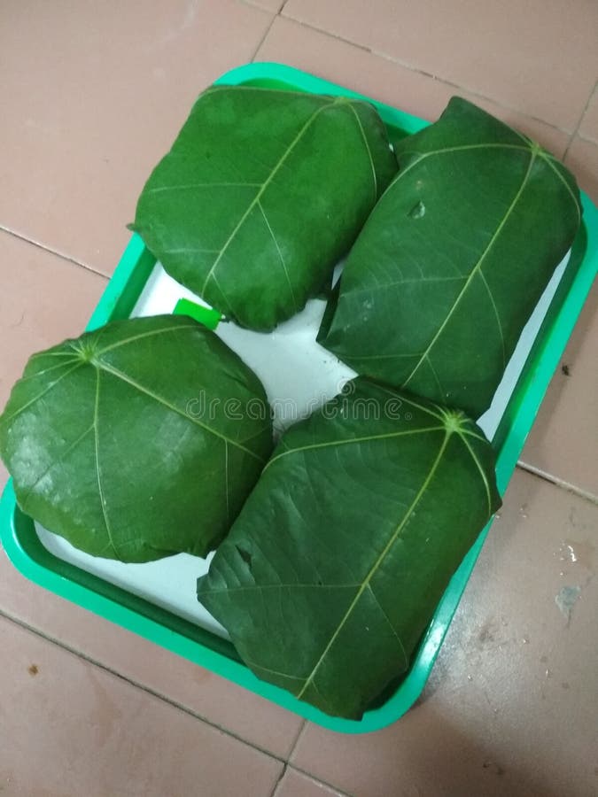 Wrapped Rice Sabah Traditional Food Stock Image - Image of leaf, herb ...