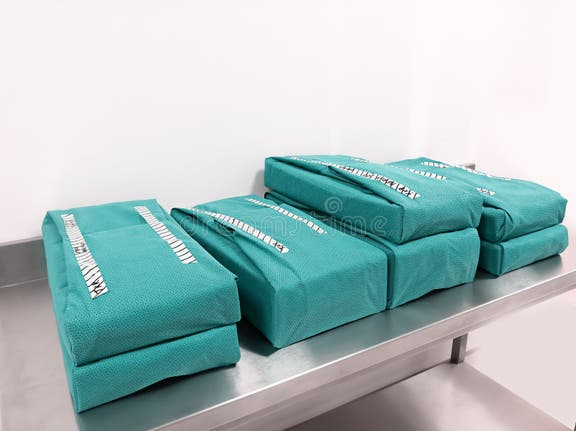 Wrapped Sterile Sets stock photo. Image of drape, instruments - 171291784