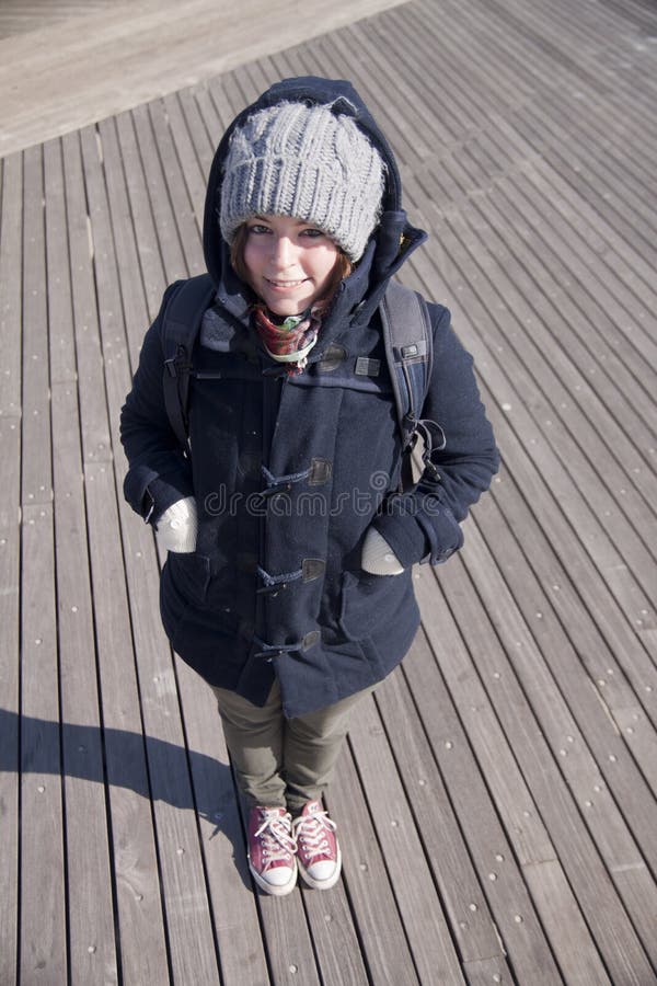 Wrapped up for winter stock image. Image of beautiful - 25286757