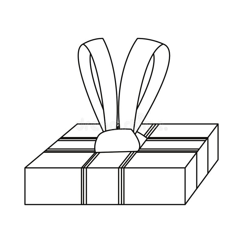 Wrapper Gift Box on White Background Stock Vector - Illustration of ...