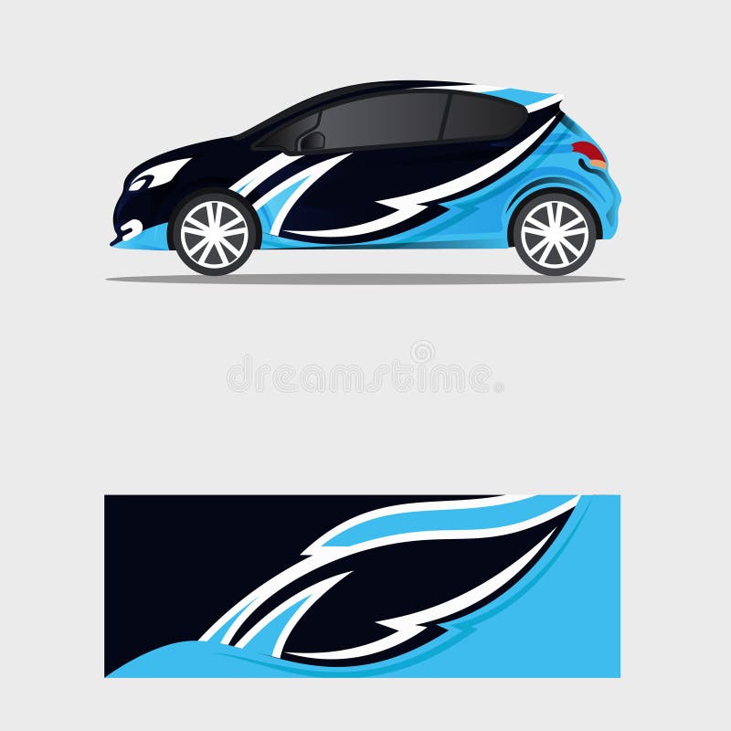 Wrapping Car Decal Minimalist Concept Design Vector Stock Vector ...