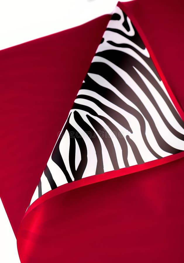 Wrapping Paper for Flowers Bouquets in Two Colors Red and Zebra Pattern ...