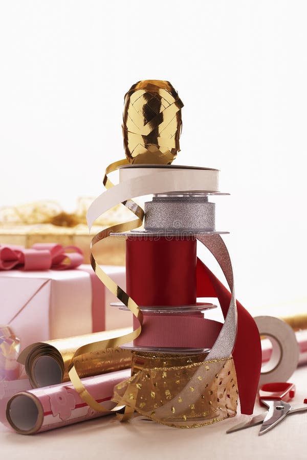 Wrapping Paper and Ribbons stock photo. Image of festivity - 29656842